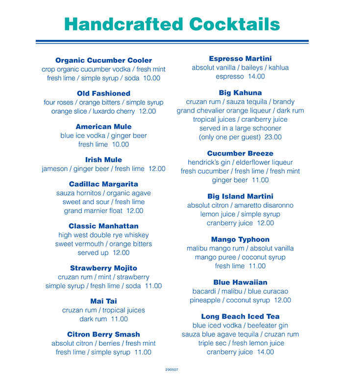 Craft Cocktails - Newport Landing Restaurant